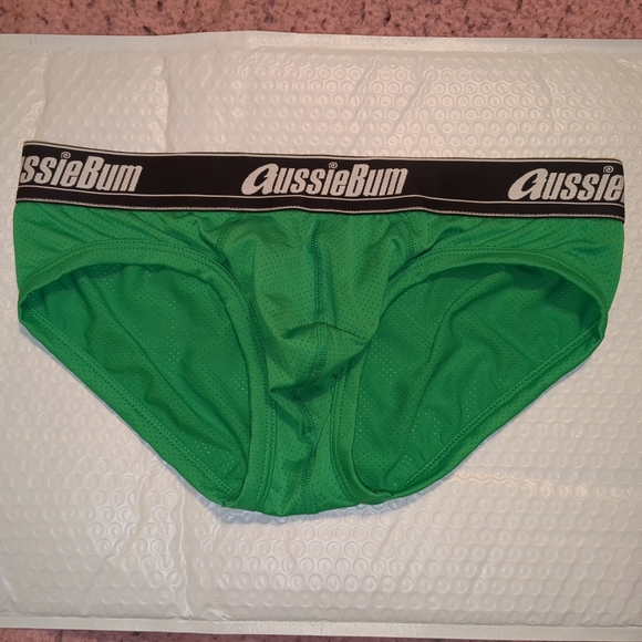 aussieBum | Underwear & Socks | Aussiebum Green Polyester Mesh Briefs ...